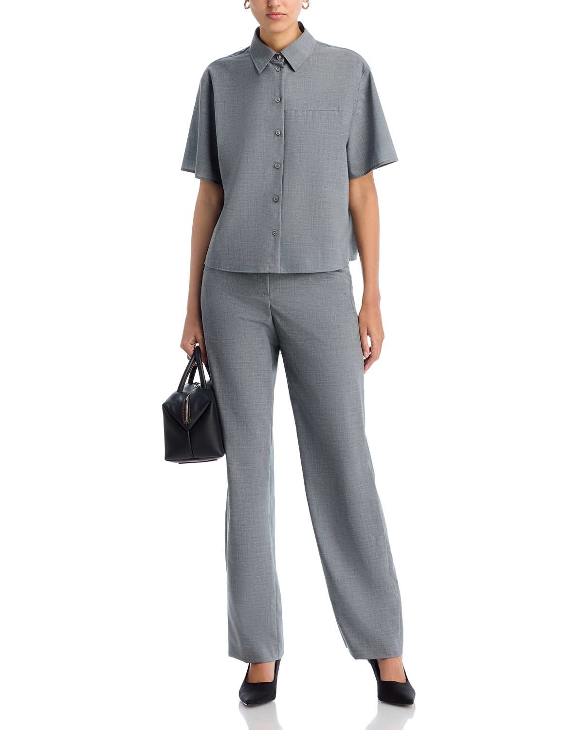 BOSS Tilda Wool Straight Pants